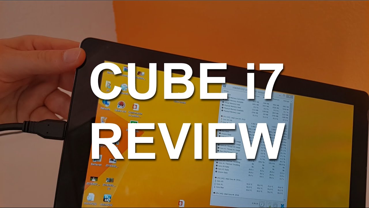 Cube i7 Review - Core M 5Y10 2 in 1 Tablet - YouTube