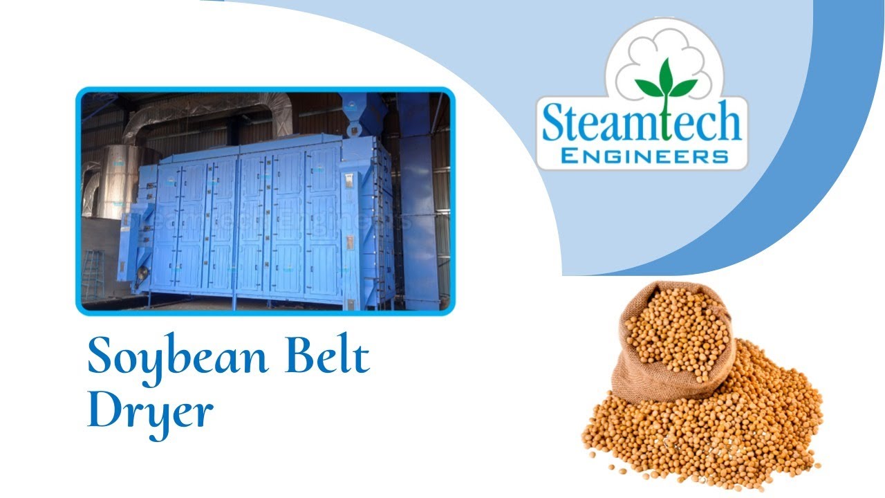 Soybean Dryer । Belt Dryer । सोयाबीन ड्रायर । Automatic and continuous ...