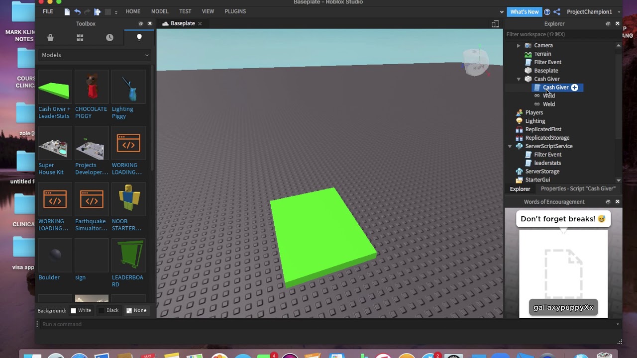 HOW TO MAKE CASH GIVER BRICK | 2020 ROBLOX STUDIO - YouTube