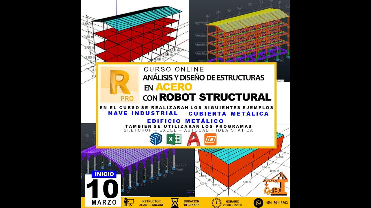 VIDEO PREENTACION DEL CURSO ONLINE: ANÁLISIS Y DISEÑO DE ESTRUCTURAS DE ACERO CON ROBOT ...