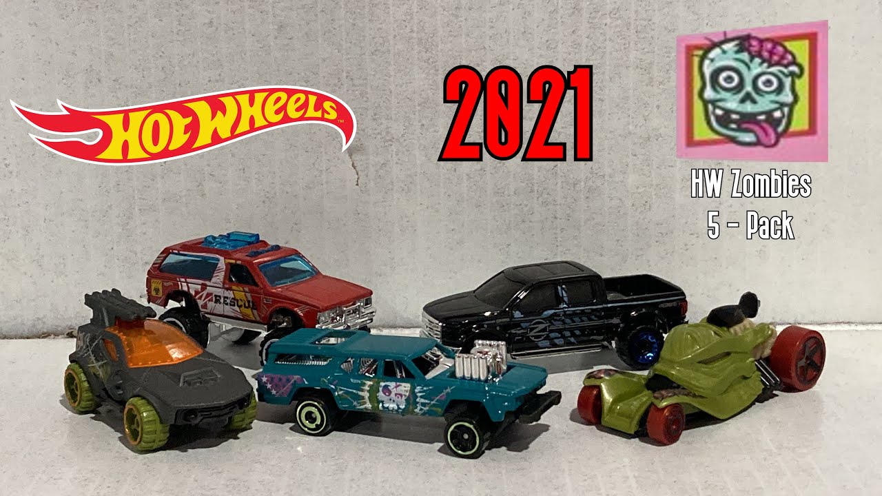 Hot Wheels 2021 Zombies 5-Pack Unboxing And Review - YouTube