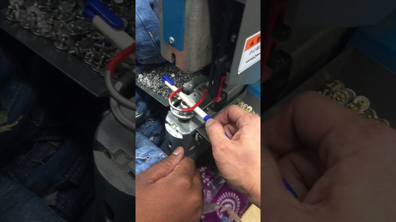 Rivet Machine, with safety guard (N-6S) - YouTube