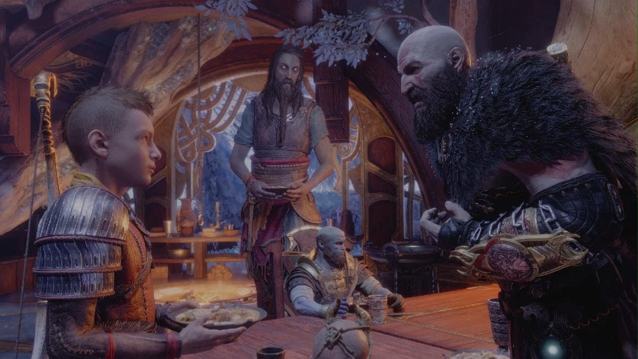 God of War Ragnarök Ps5 Kratos is Shouting at Atreus - YouTube