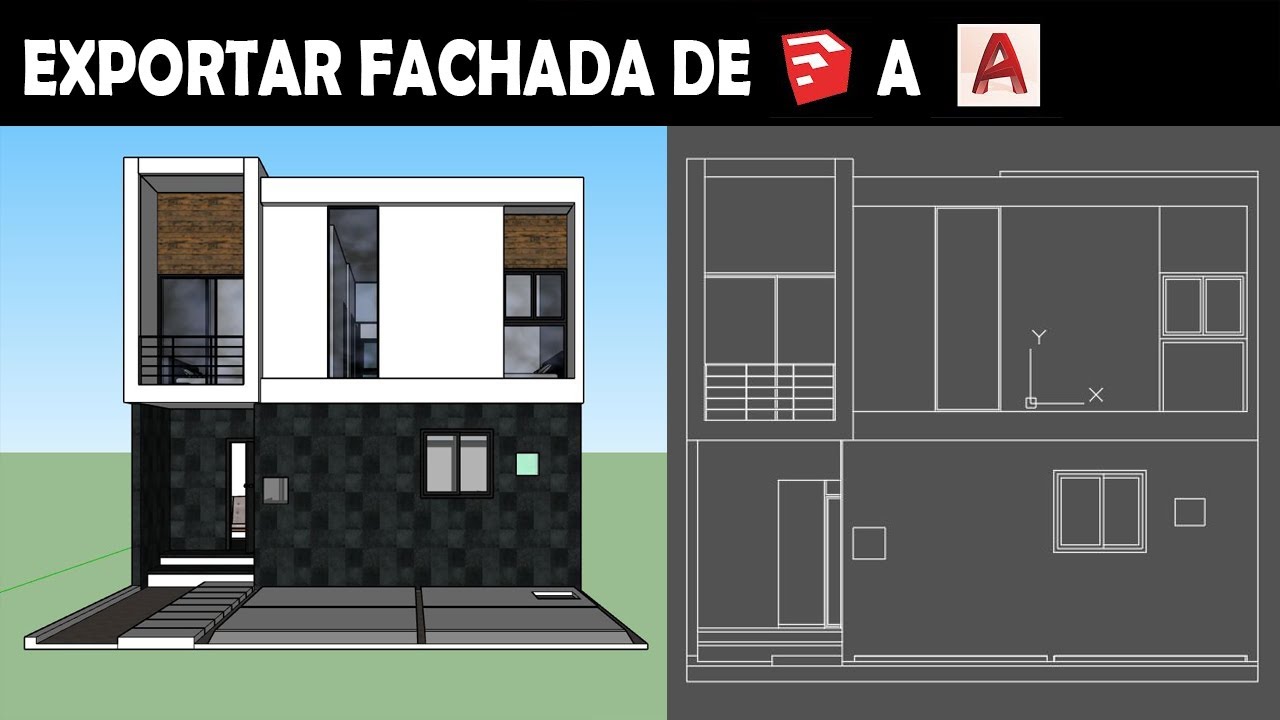 🚫EXPORTAR FACHADAS de SketchUp a AutoCad 2D 🚀🚀🚀🚀 - YouTube