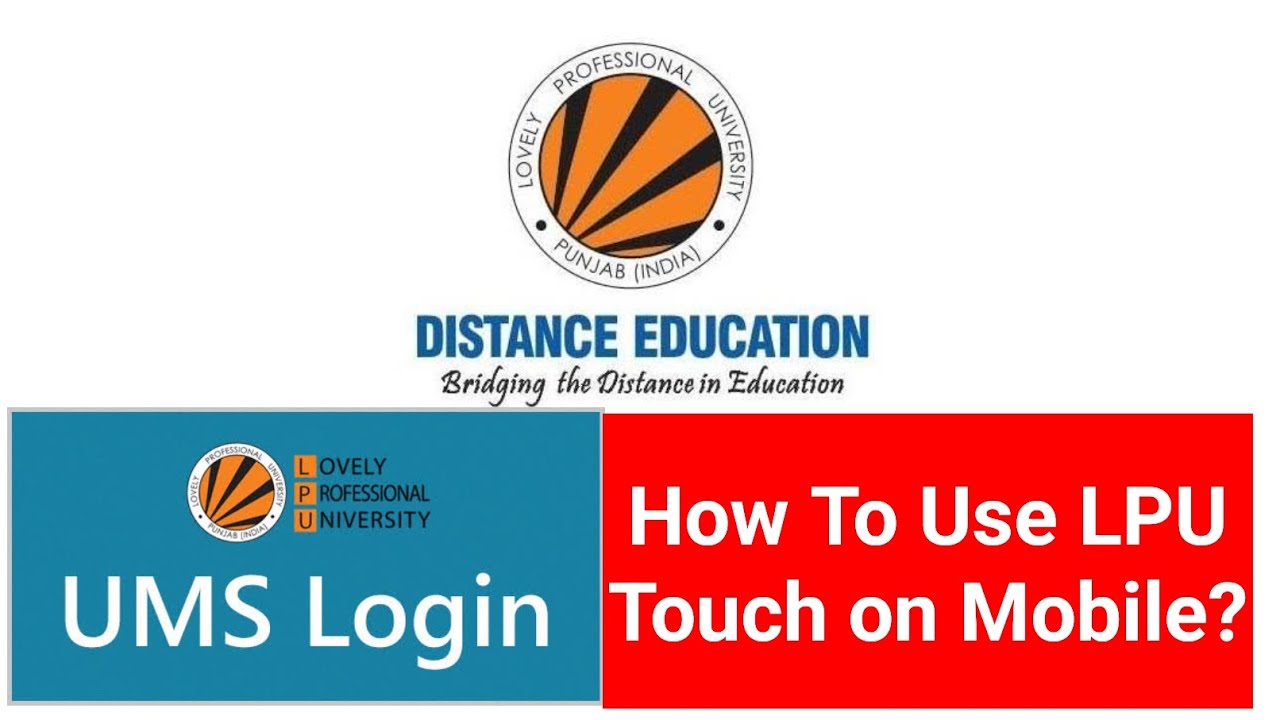 How to Use LPU TOUCH App of Lpu Distance Education - YouTube