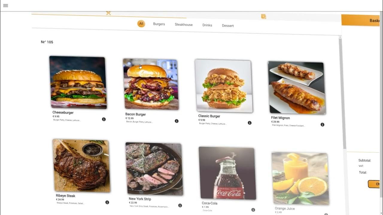 Nivon - Demo of eMenu - YouTube