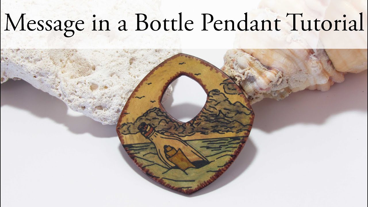 Polymer Clay Project: Message in a Bottle Pendant Tutorial - YouTube