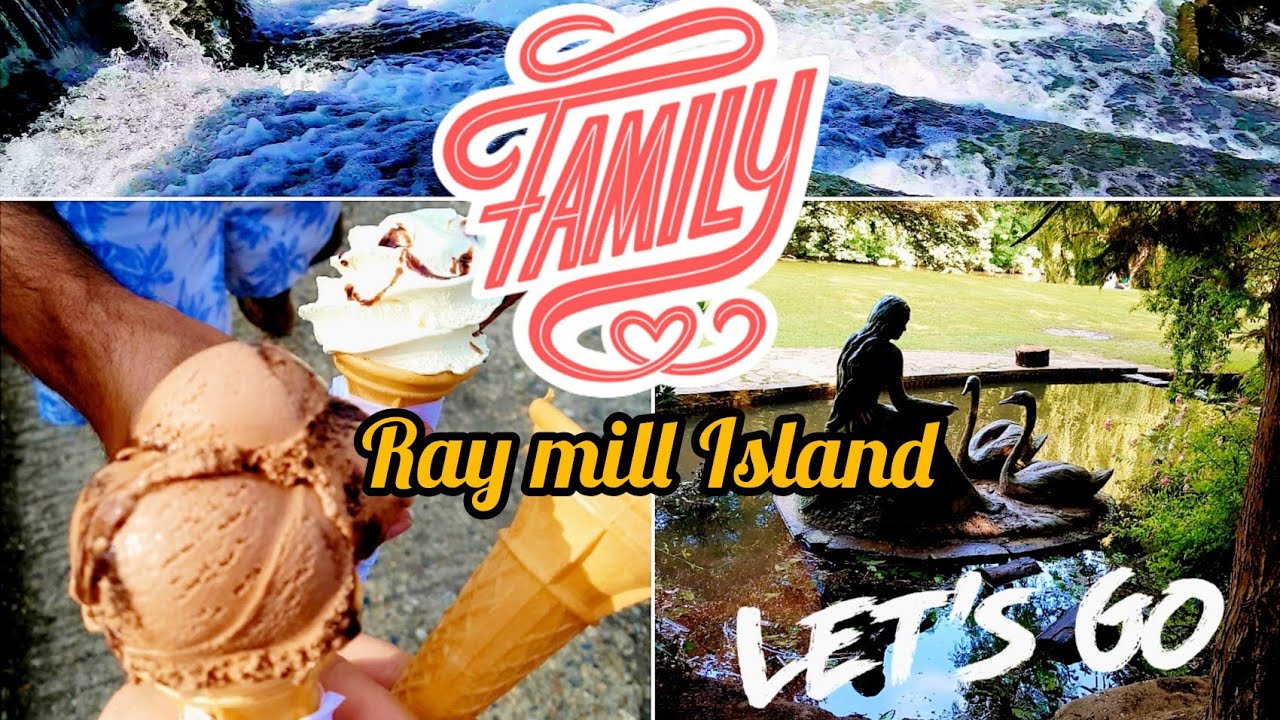Family summer fun at Ray mill Island in Maidenhead.Day out in summer ...