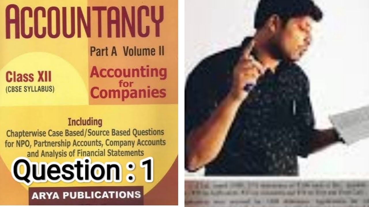 Question:1 | issue of debentures at par by DK Goel Book| For class 12 ...