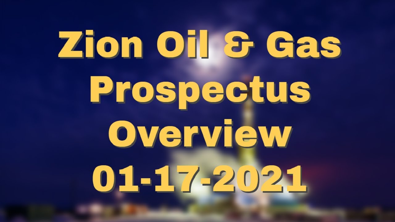 Zion Oil & Gas (ZNOG) Prospectus Overview & Chart Breakdown - YouTube