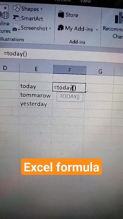 excel formula | find date in excel | date function | today function | excel tricks| trick in ...