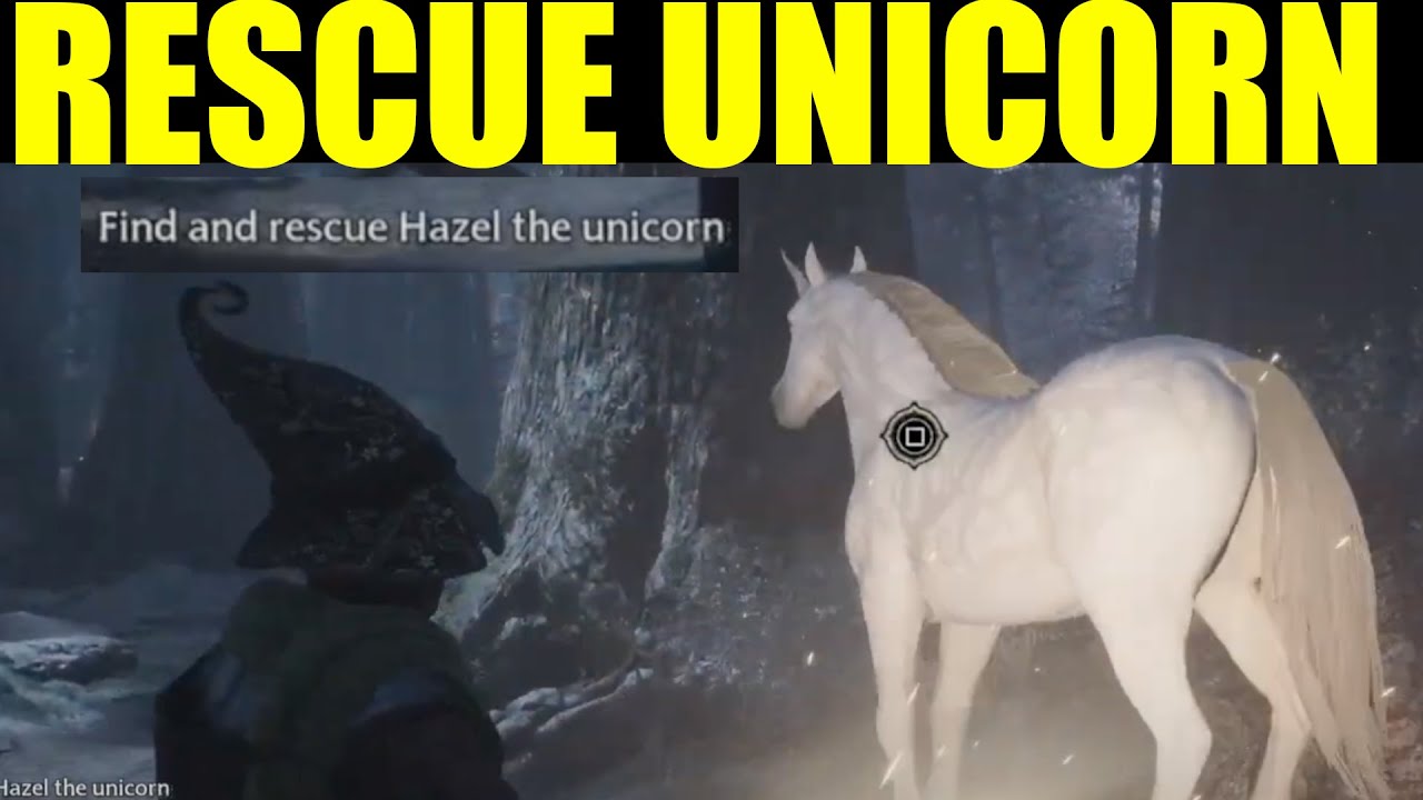 How to "find and rescue hazel the unicorn" Hogwarts Legacy Guide (The unique unicorn) - YouTube