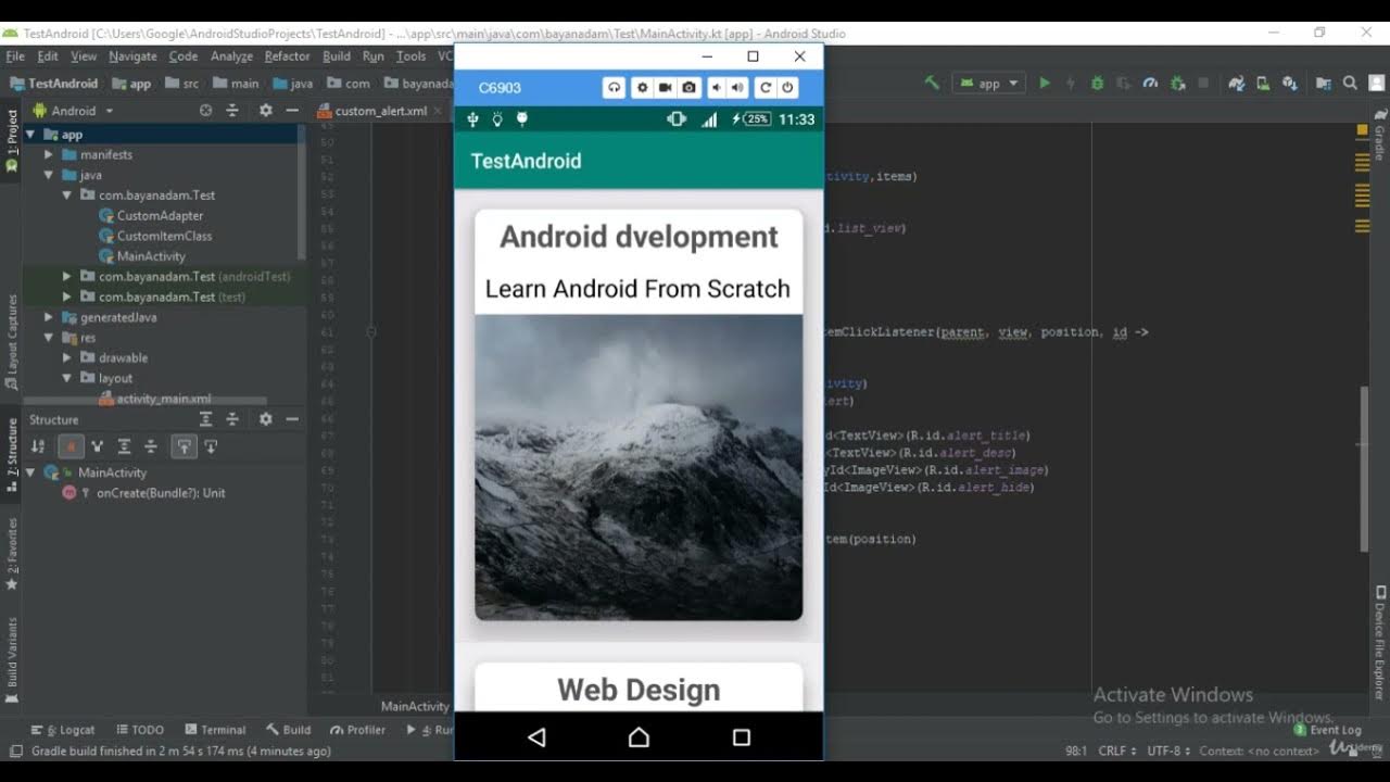 6 Android ListView set on Click Listner - YouTube