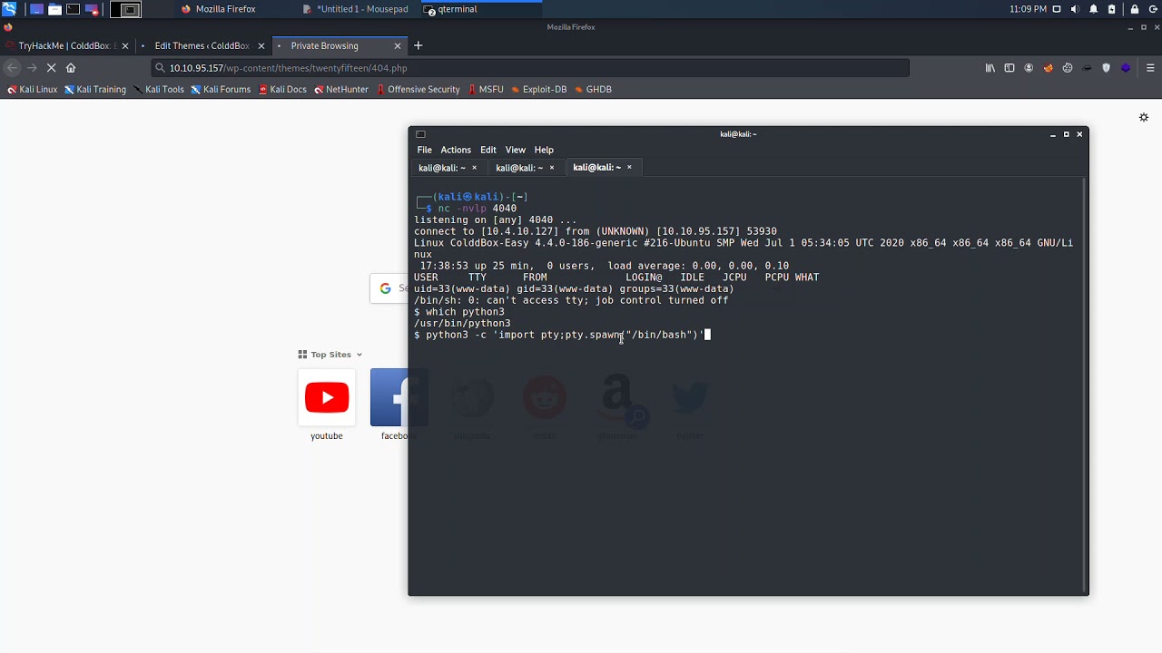 TryHackMe ColddBox WalkThrough - YouTube