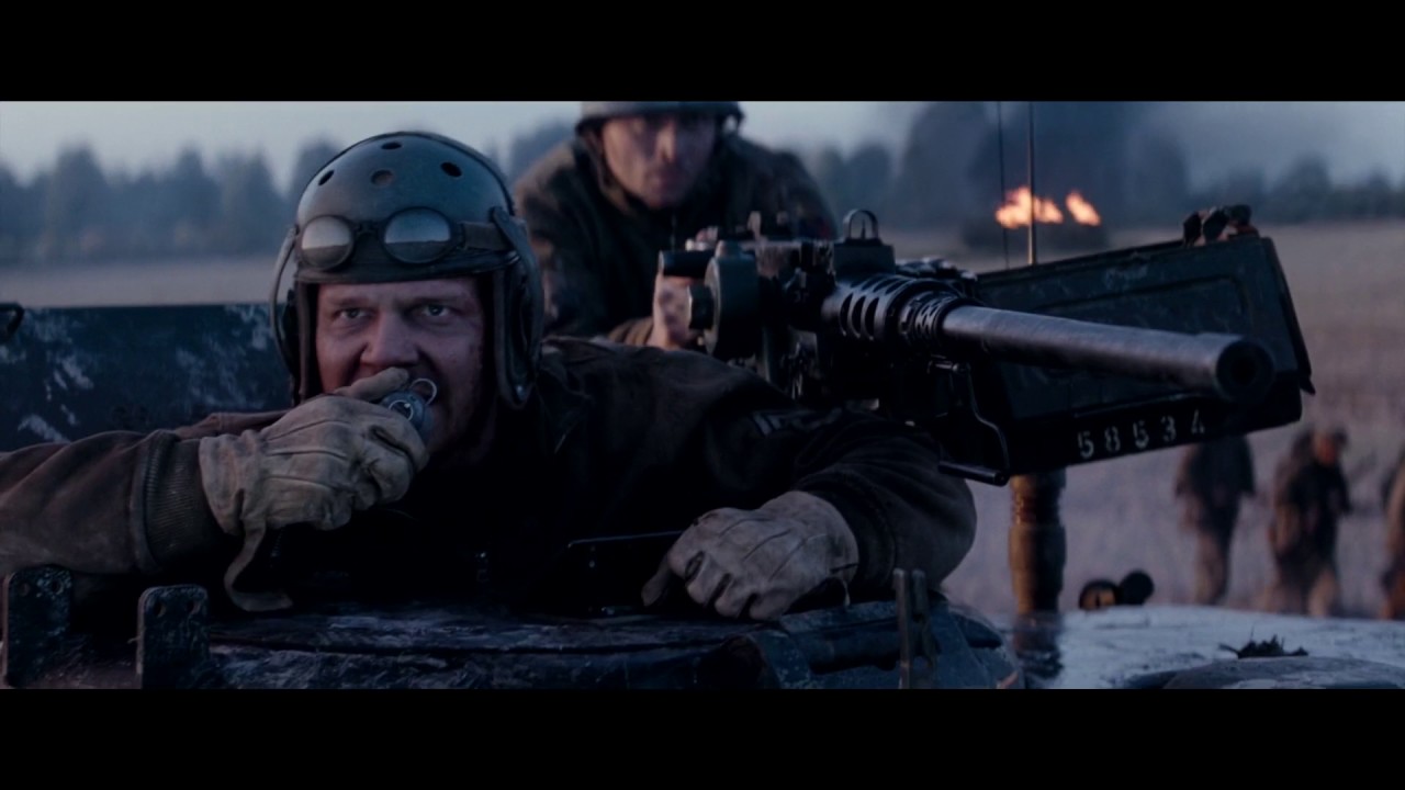 Fury: First Tank Battle - YouTube