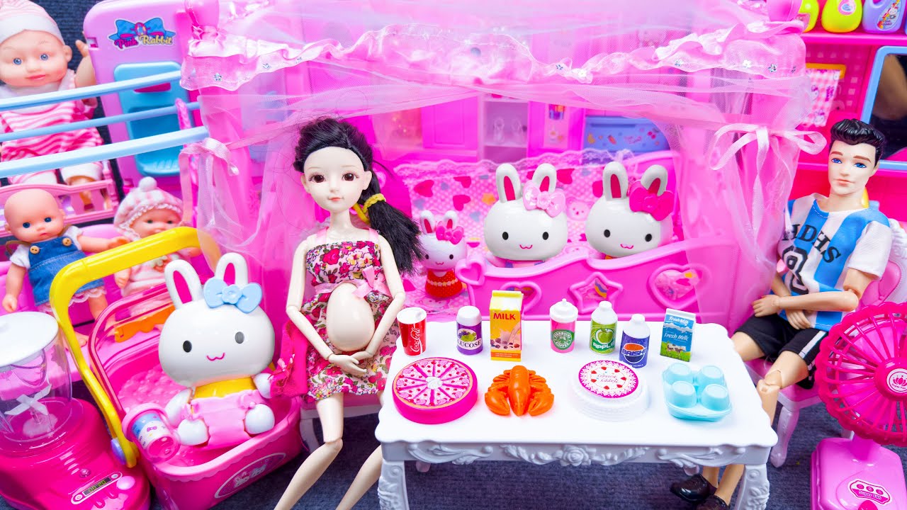 32 Minutes Satisfying With Unboxing Pink Princess House Toys Play Set ...
