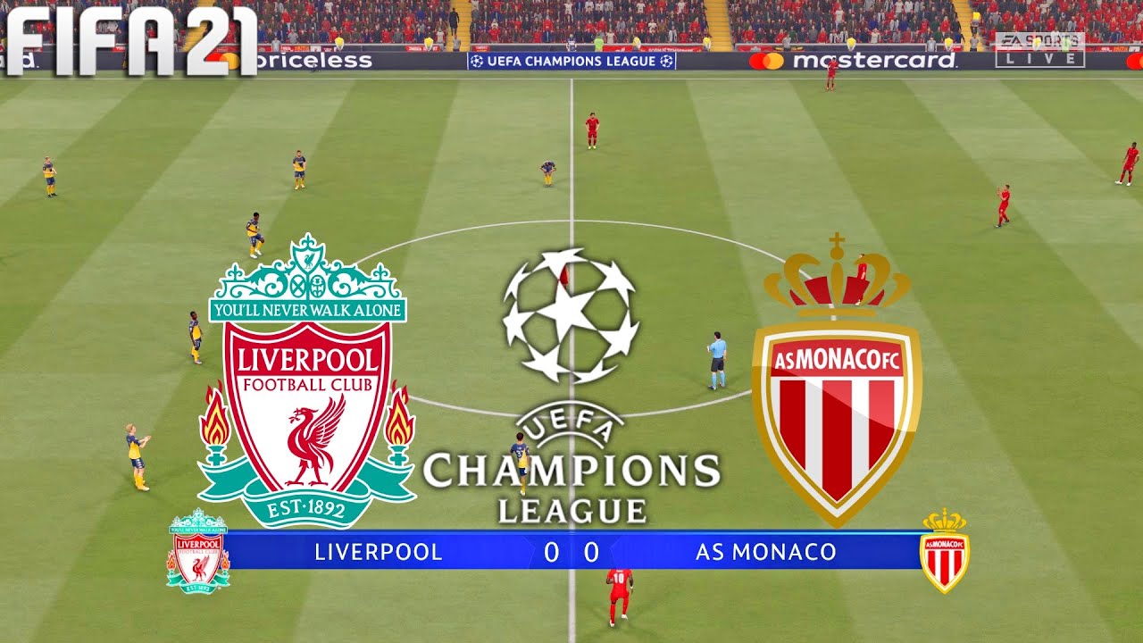 FIFA 21 | Liverpool vs AS Monaco - UCL UEFA Champions League - Full ...