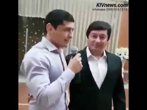 Resul Cunayev atasına surpirizi ad gunu ve yeni il munesibeti ike tebrik etdi