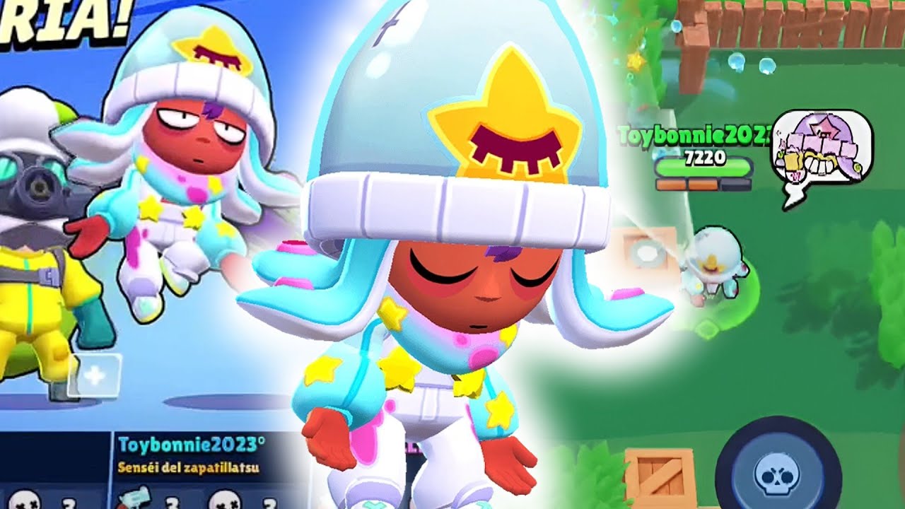 PROBANDO LA SKIN DE SANDY MEDUSA Y SUS VARIANTES || BRAWL STARS ...