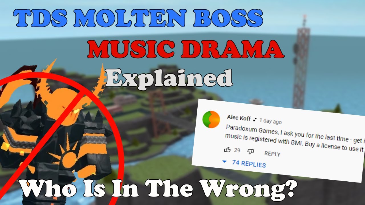 TDS Devs SCREWED UP, TDS Molten Boss Music DRAMA EXPLAINED || Tower ...