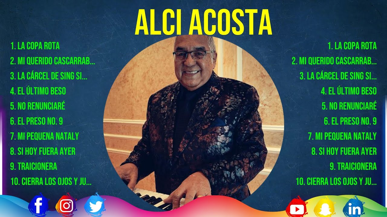 Alci Acosta ~ Românticas Álbum Completo 10 Grandes Sucessos - YouTube