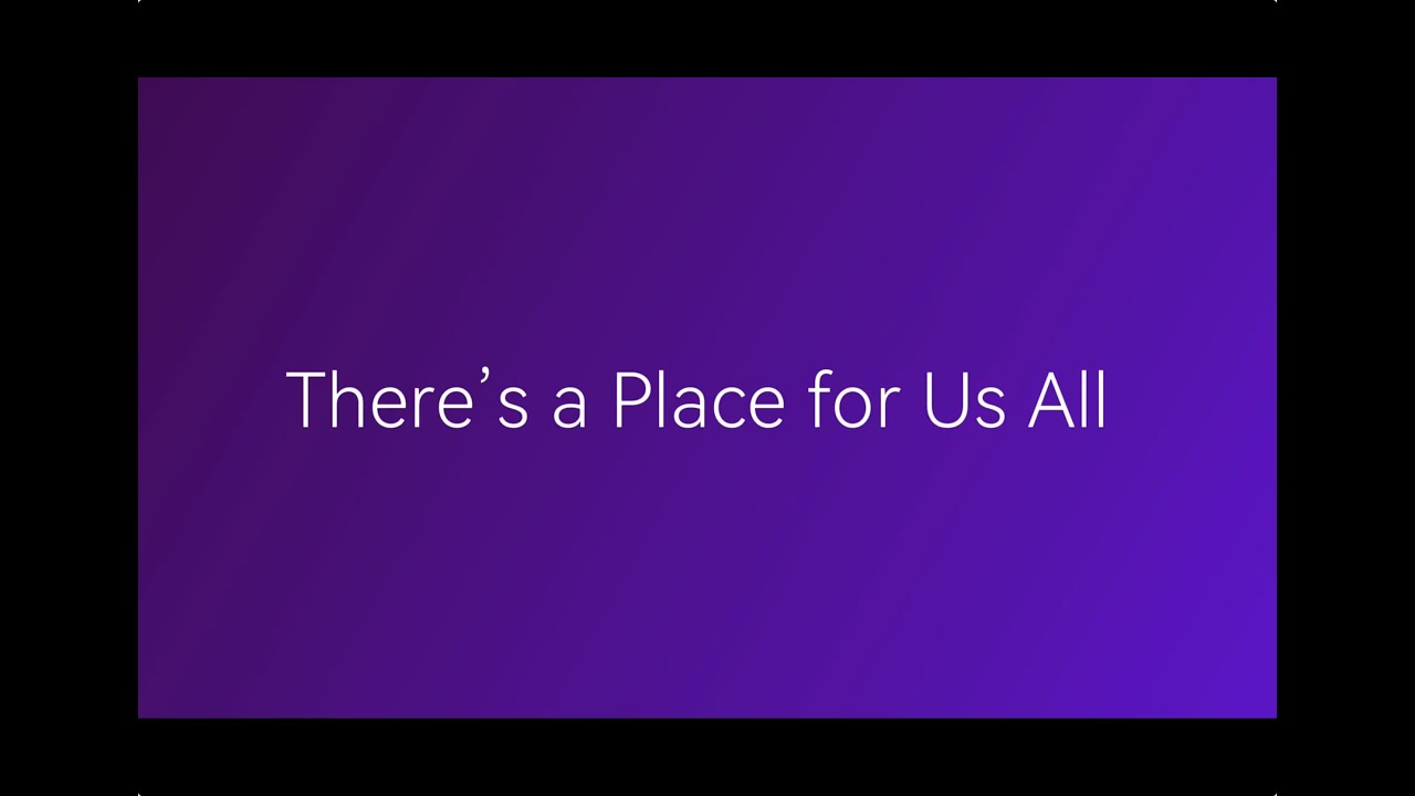 There's A Place For Us All (Piano Instrumental with Lyrics) - YouTube