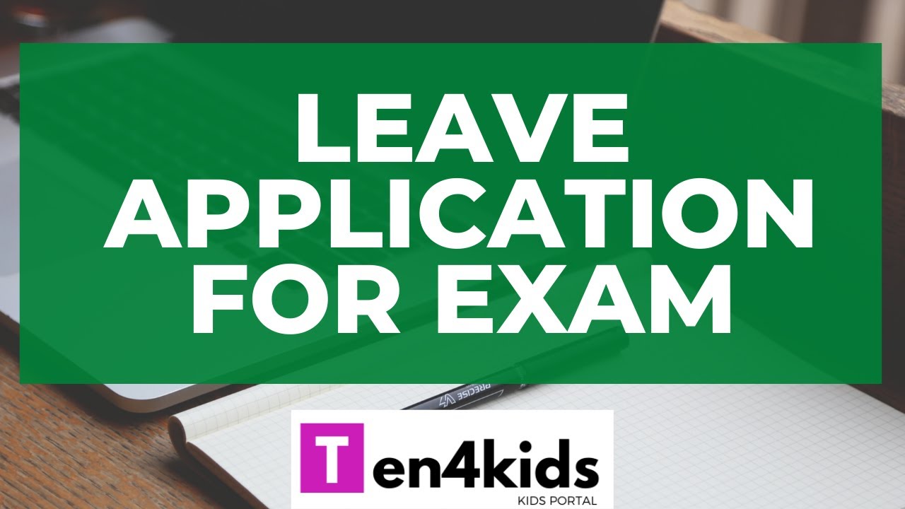 Leave Application For Exam - YouTube