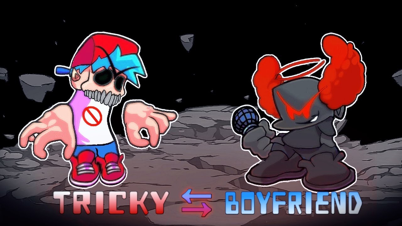 FRIDAY NIGHT FUNKIN DRAWING \ TRICKY AND BOYFRIEND SWAP - YouTube