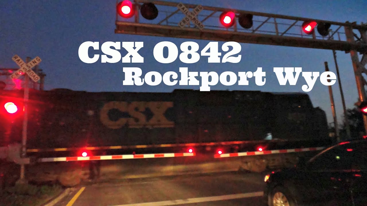 CSXT 4681 SD70M Leads CSX Train O842-28 Workng Rockport Yard in Tampa ...