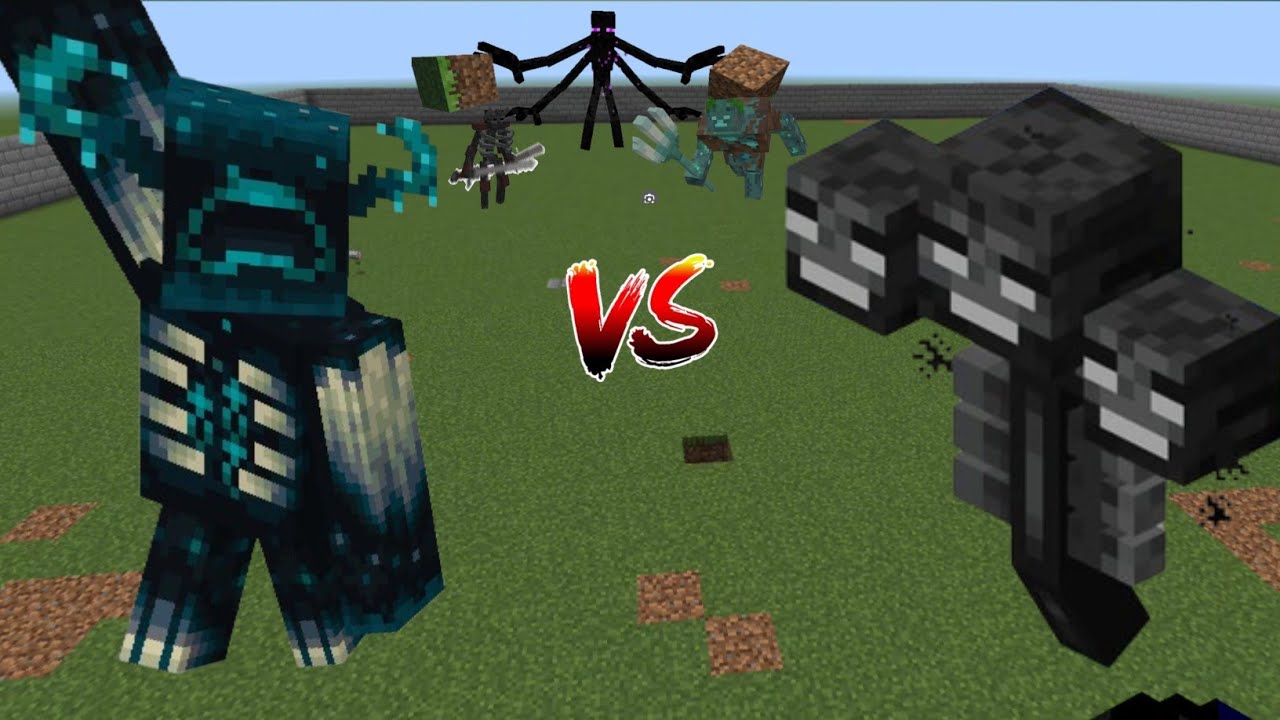 Warden Vs Wither Full Video Minecraft Full Video Youtube