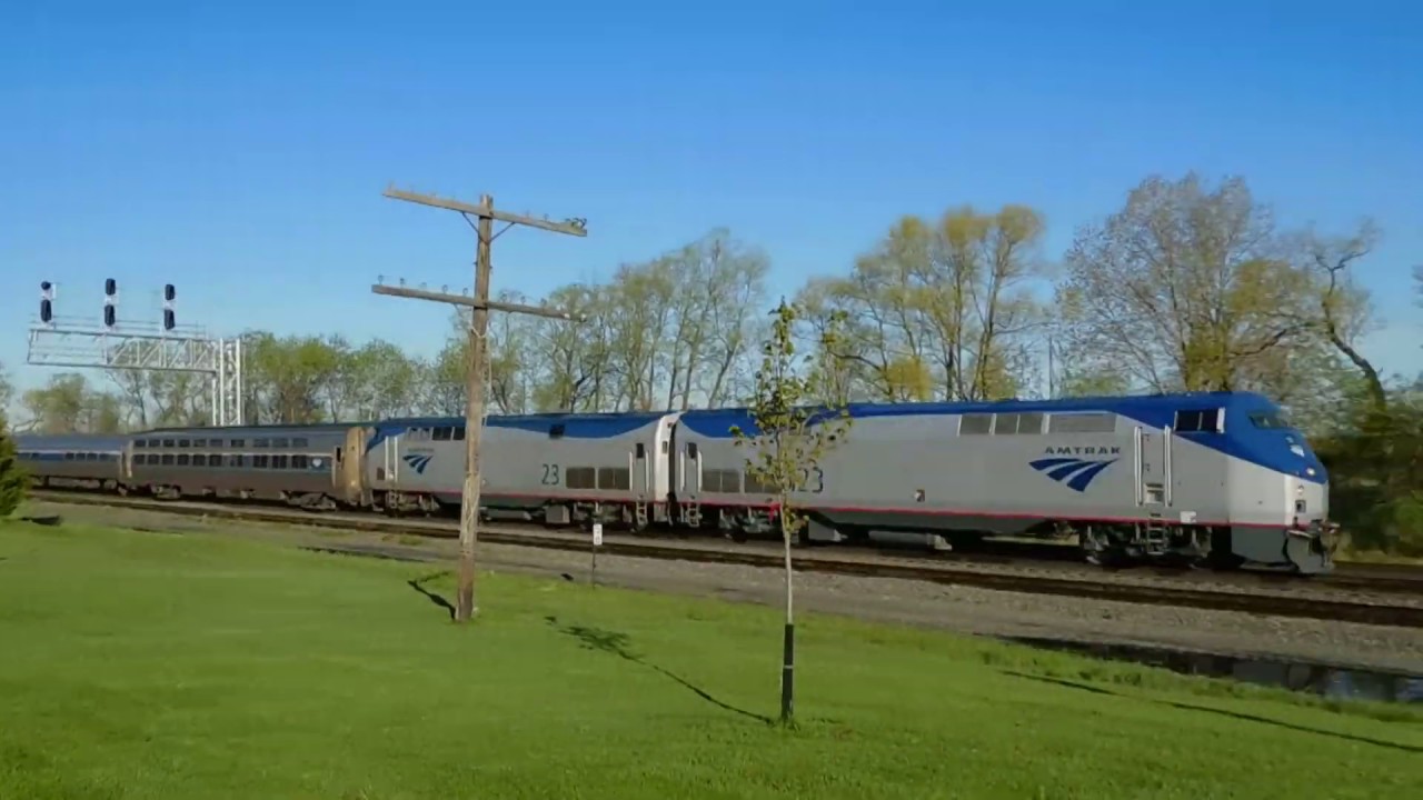 Amtrak 123 and 23 - YouTube