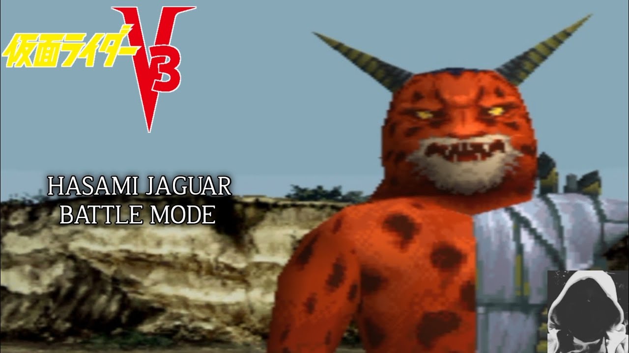 Hasami Jaguar | 1P Battle Mode | Kamen Rider V3 #2 (PS1) - YouTube