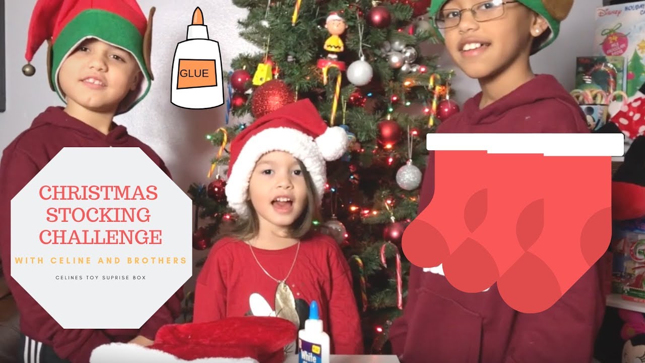 DECORATING CHRISTMAS STOCKINGS CHALLENGE - YouTube