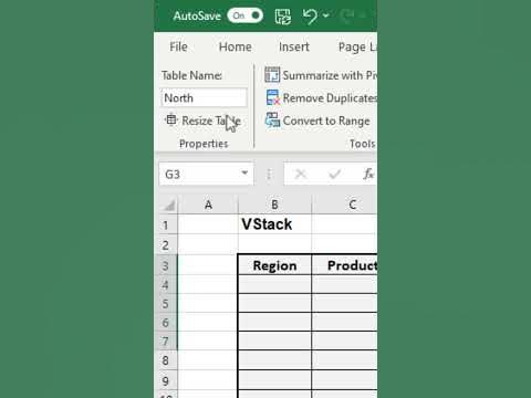 Automatically update one table in Excel from multiple tables using VSTACK! #excel #exceltips # ...