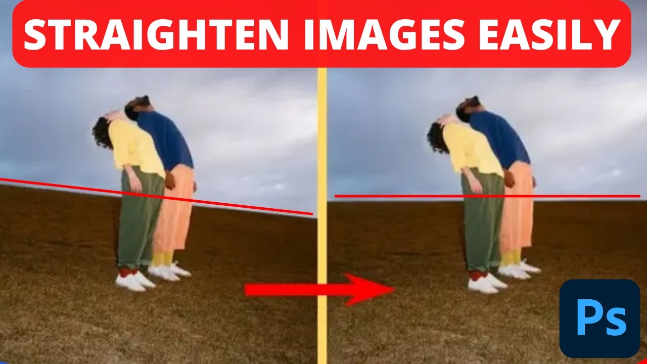 Easily STRAIGHTEN an Image in Photoshop! (2-Minute Tutorial) - YouTube