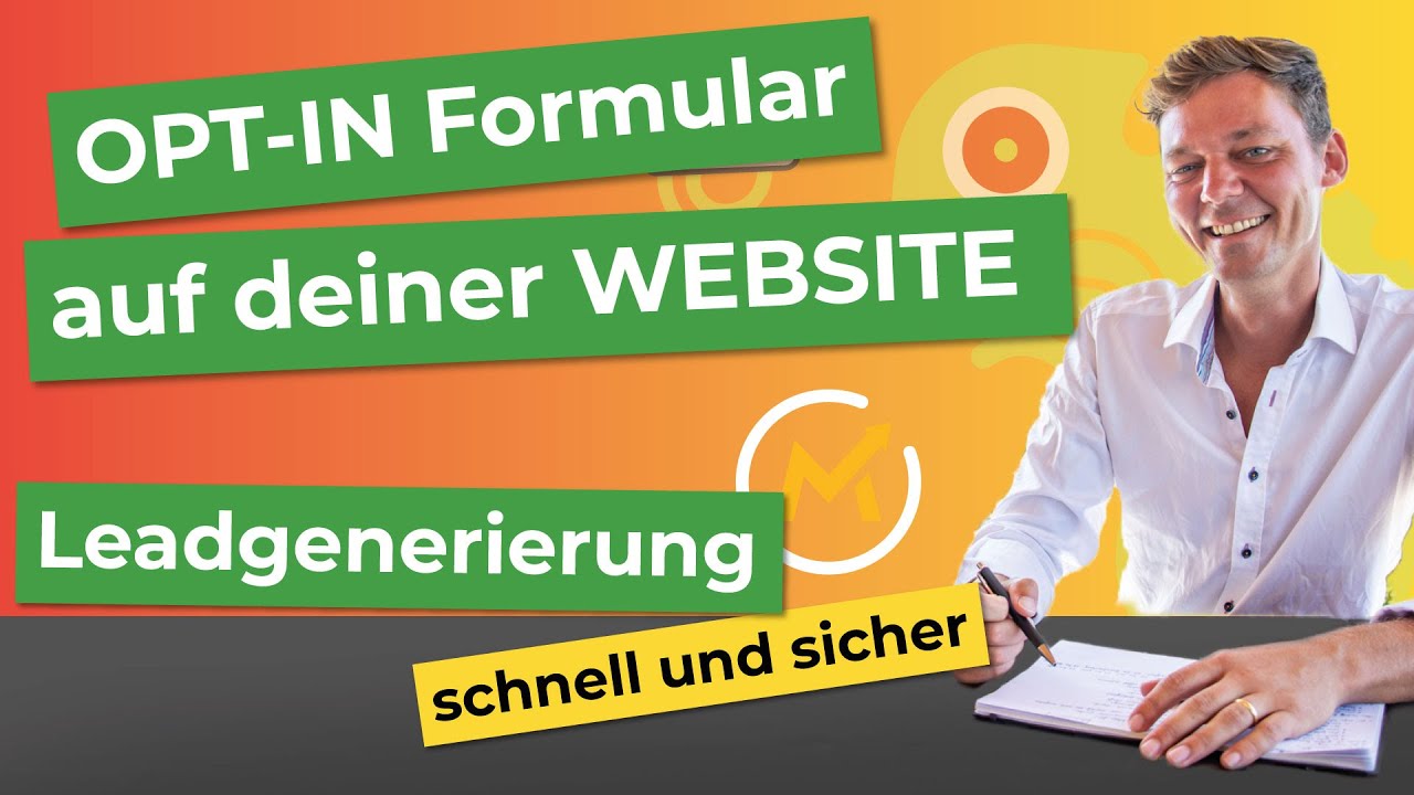 Wie du ein Opt-in Formular auf Deiner Website einbaust (mit Mautic und ...