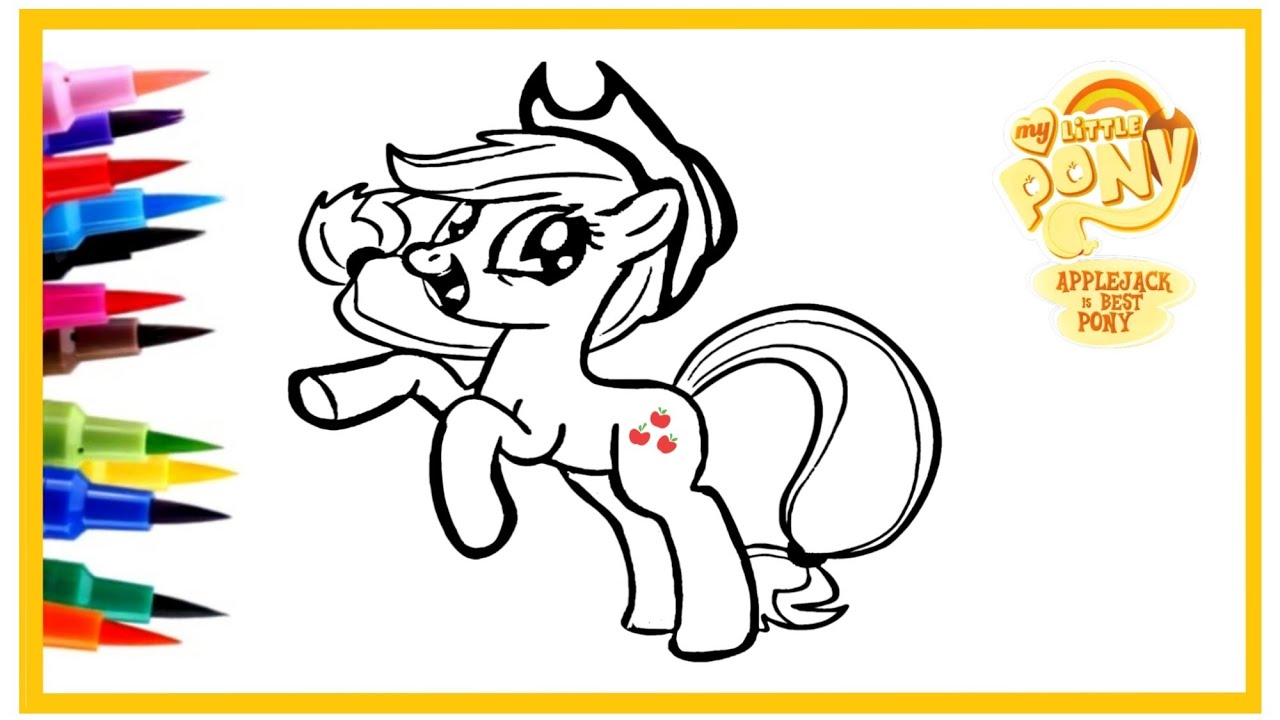 How to draw Applejack / My Little Pony / step by step - YouTube