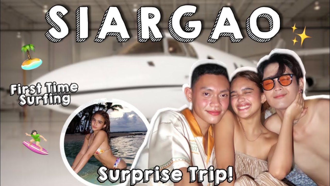 TRIP TO SIARGAO SURPRISE TO OUR BESTFRIEND!!! 🖤 | Criza Taa - YouTube
