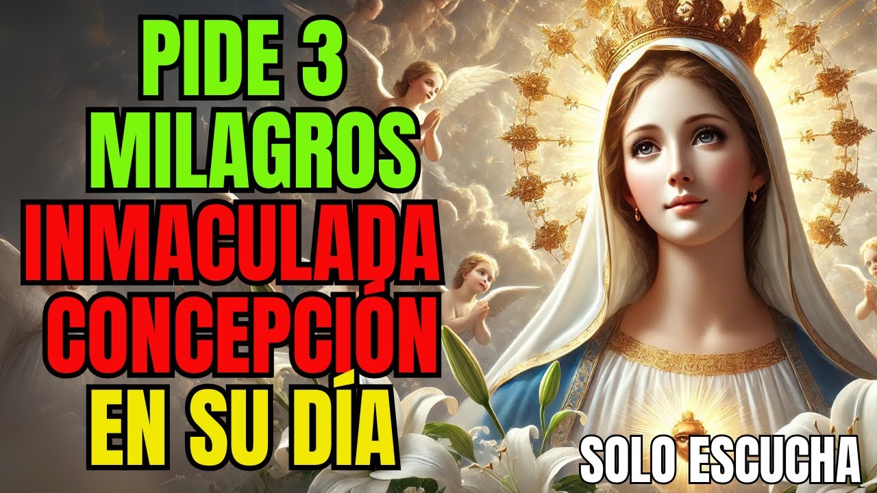 ORACIÓN PODEROSA Y EXTENSA A LA INMACULADA CONCEPCIÓN | DEVOCIÓN Y ...