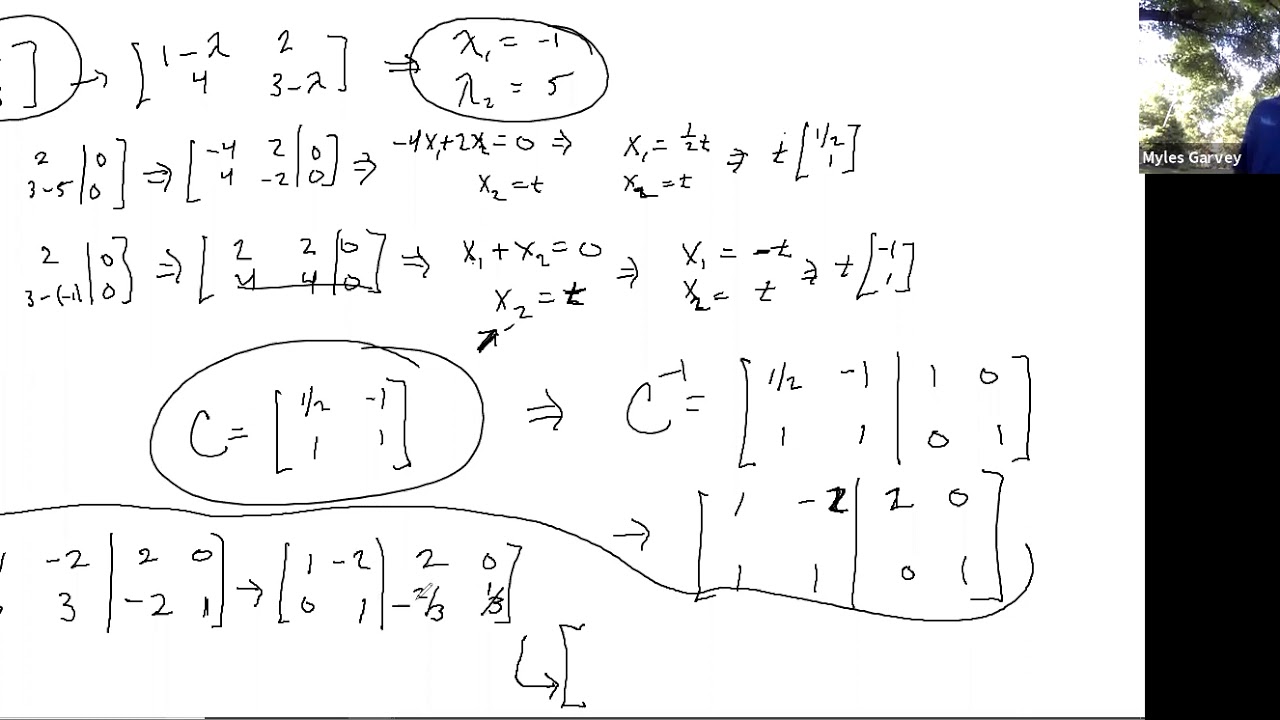 Lecture 7 Eigenvalues and Eigenvectors Eigenvalue Matrix Decomposition ...