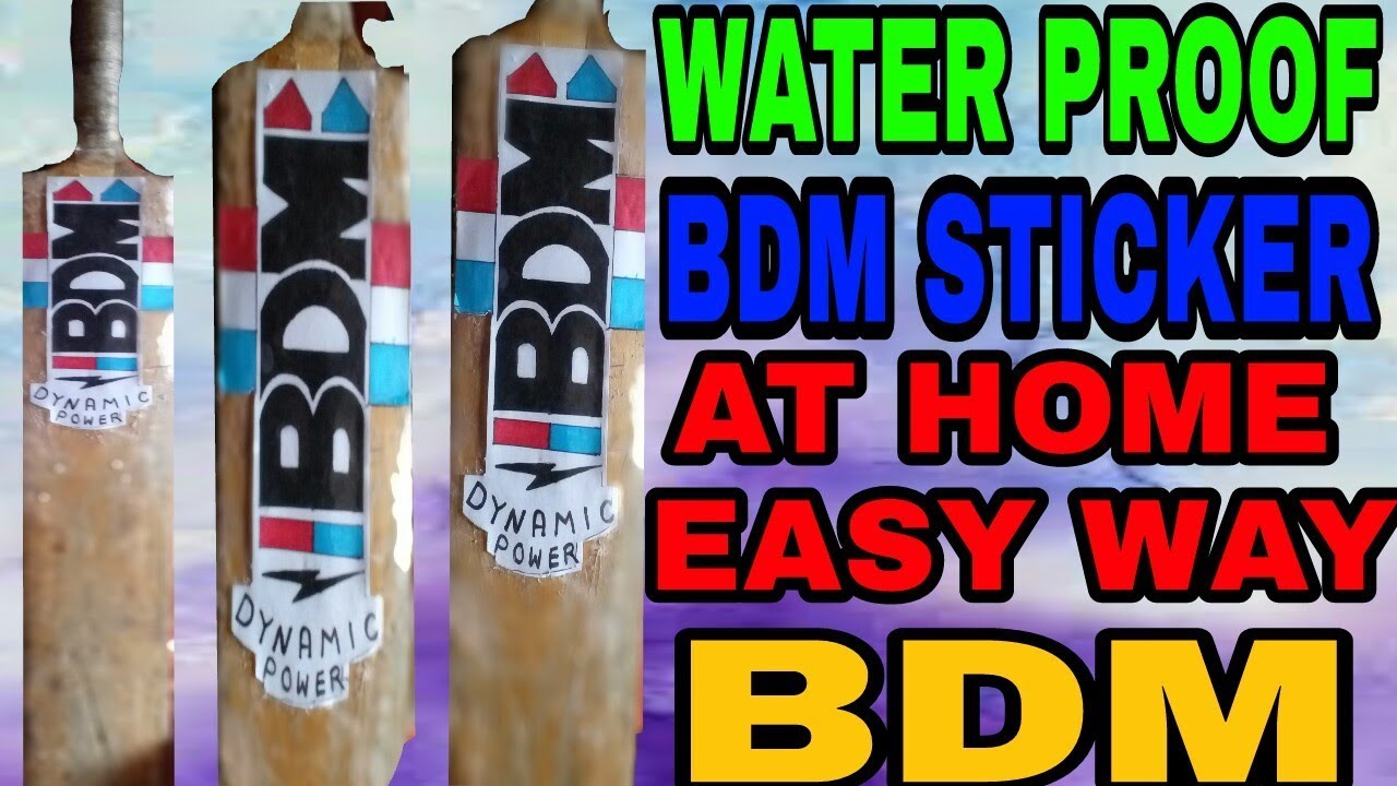 WATER PROOF BDM STICKER AT HOME EASY WAY - YouTube