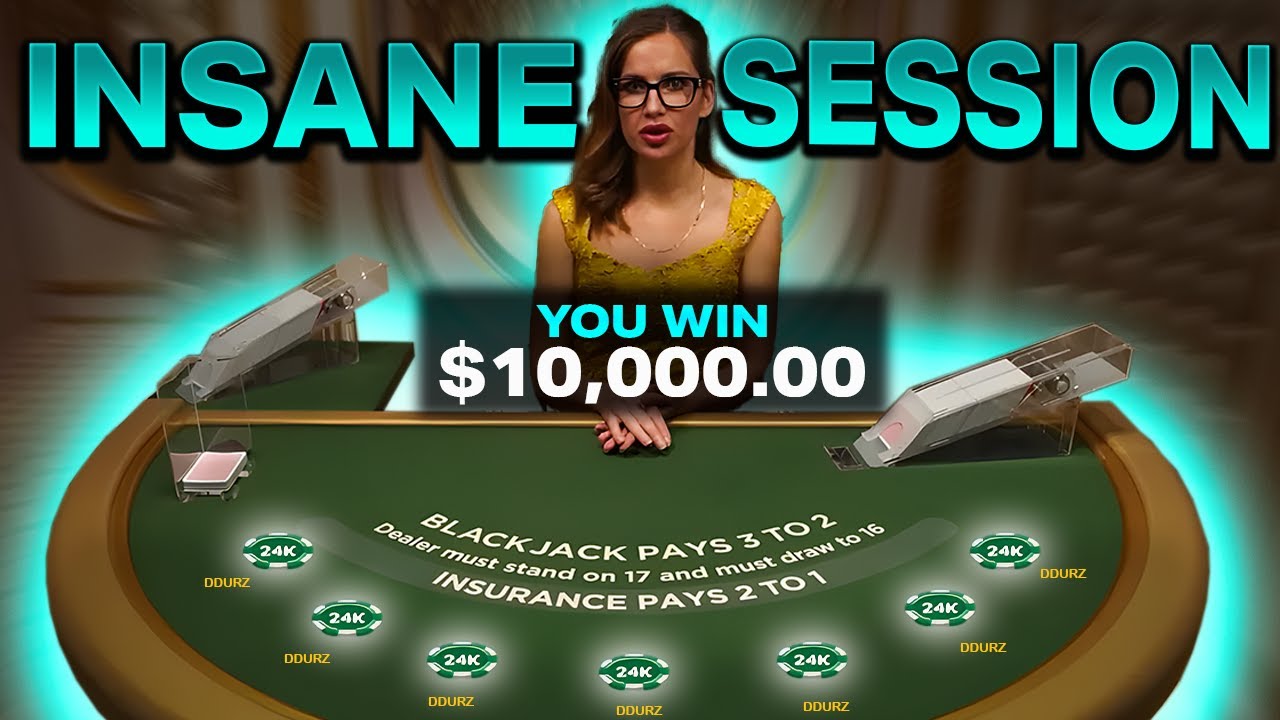 THE MOST INSANE DEGEN BLACKJACK SESSION EVER! - YouTube