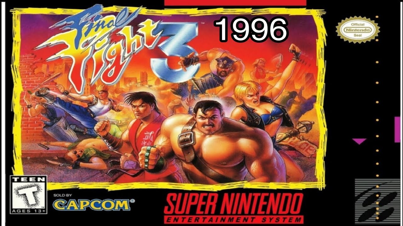 (final fight -3) walkthrough snes gameplay (1996) ,infinite lives,, all ...