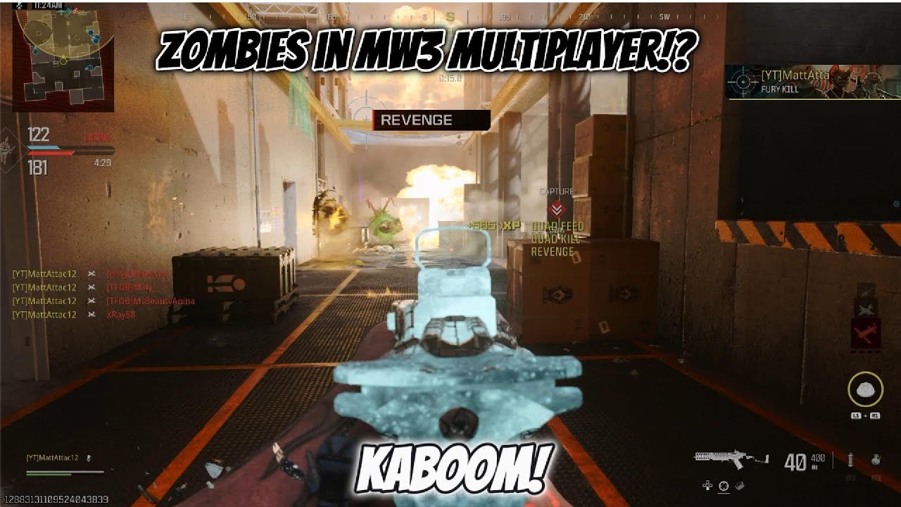 Zombies in Multiplayer? INSANE Call of Duty MW3 Crossover! - YouTube