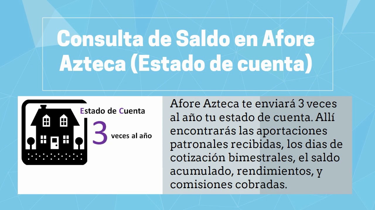 Afore Azteca: requisitos, estado de cuenta y retiro por desempleo - YouTube