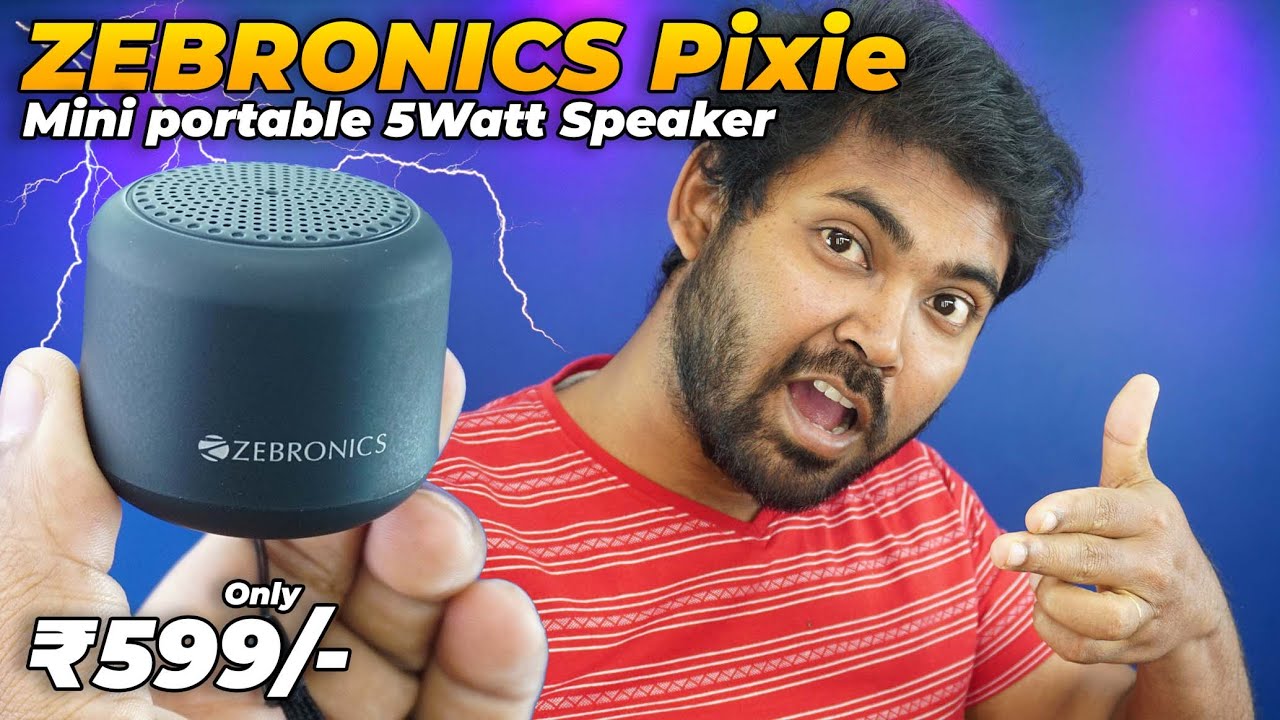 ZEBRONICS Pixie 5Watt Mini Portable Speaker - YouTube