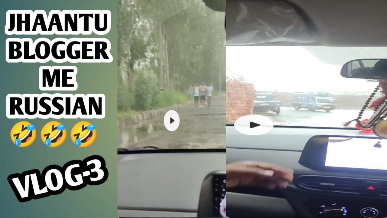 Russian in jhaantu blogger🤣🤣 || #viral #vlog #jhaantublogger #delhi # ...