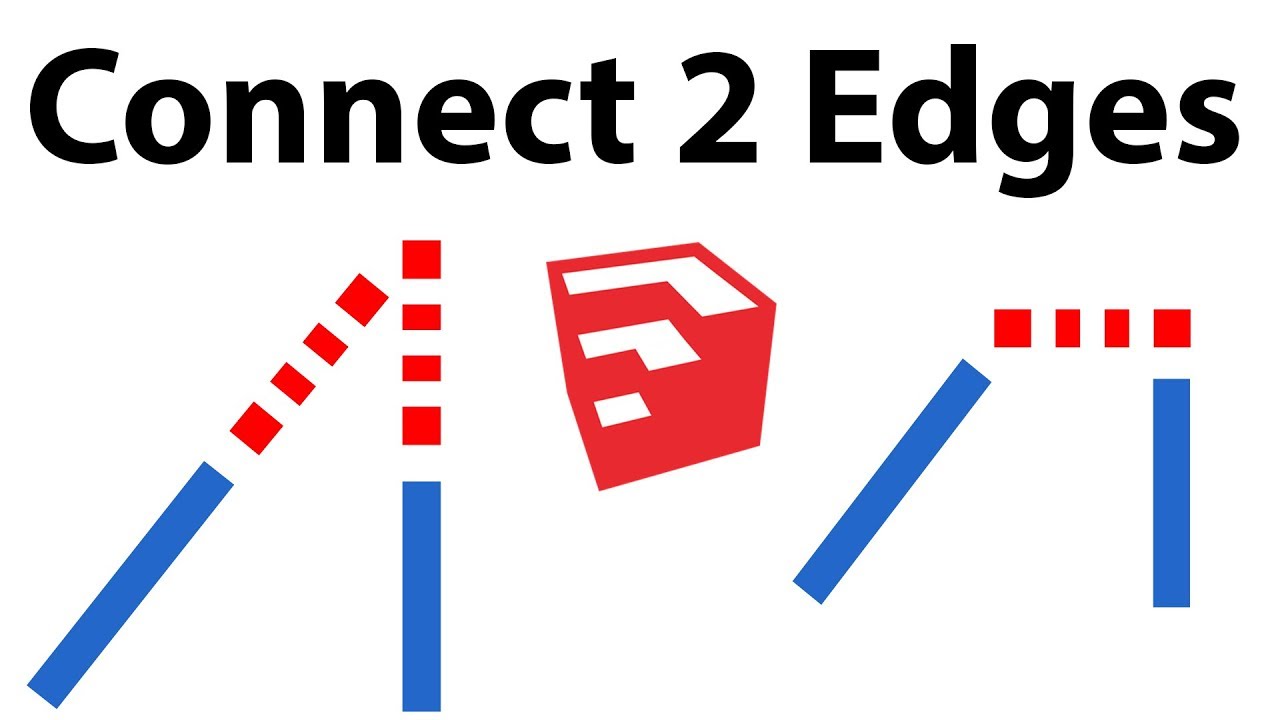 Connect 2 Edges | Sketchup Quick Tip - YouTube
