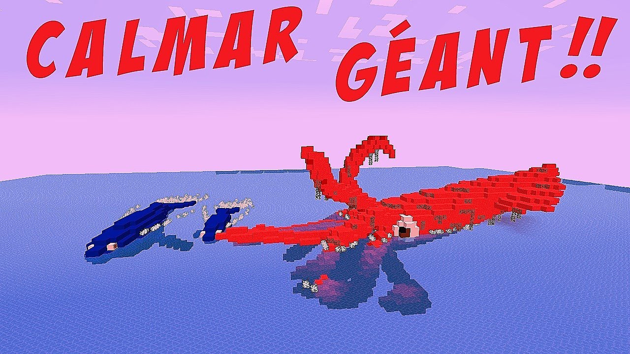 Minecraft - Calmar géant / Giant Squid !! - YouTube