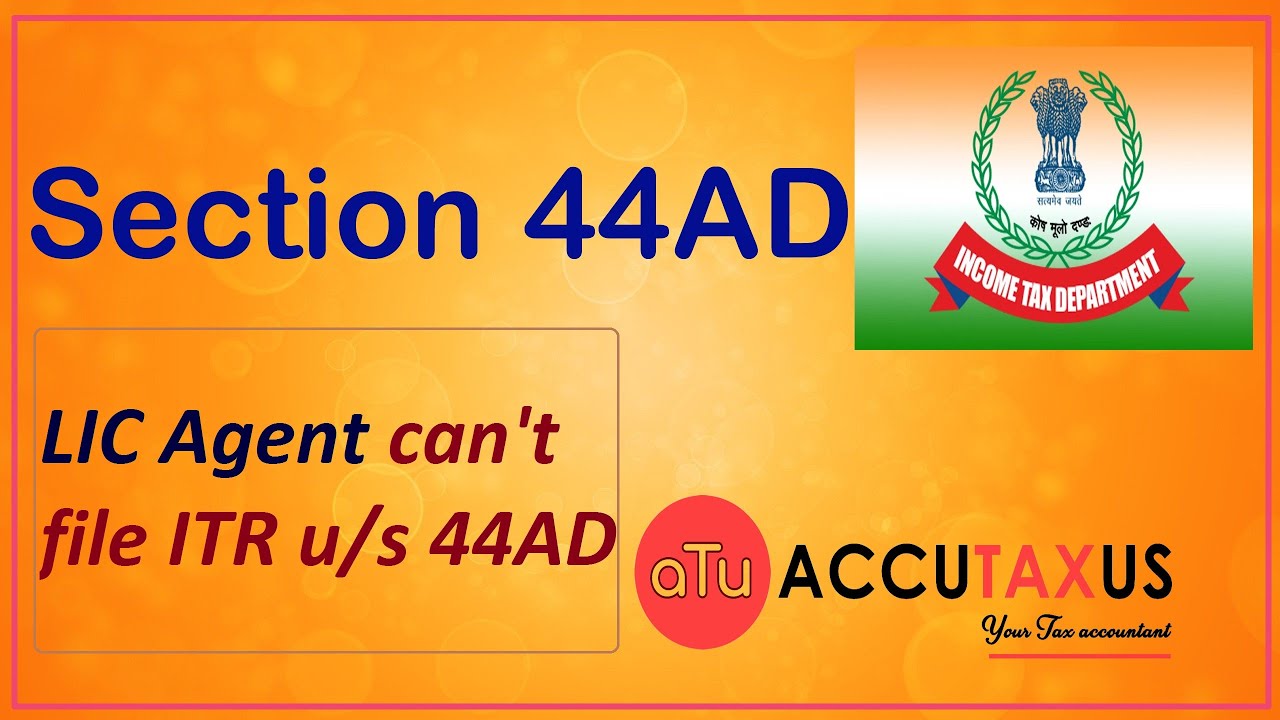 Important ITR Filing Section 44AD of the Income Tax Act II Presumptive ...